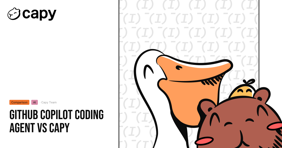 GitHub Copilot Coding Agent vs Capy - Capy